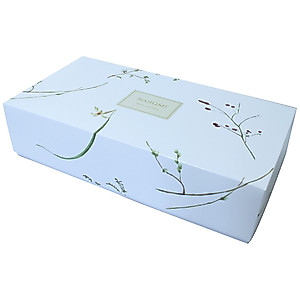 Narumi 40912-32841 Bowl, Plate Set, 5.1 inches (13 cm), Diameter 5.1 inches (13 cm), Green, Floral Patterns, Cute, Wedding Gift, Microwave Warm, Made in Japan, Gift Box Included