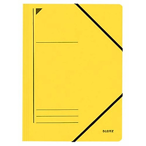 Leitz Elasticated Folder A4 Capacity 300 Sheets Primary Box, Yellow