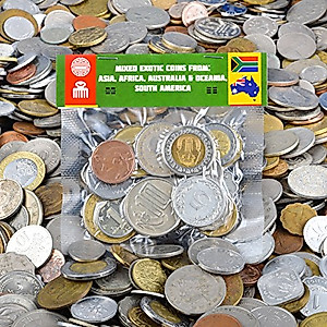 20 Exotic Coins from Asia, Middle East, Africa, Oceania, South America. Collectible Coins, Old Coins for Your Coin Album, Coin Bank or Coin Holders