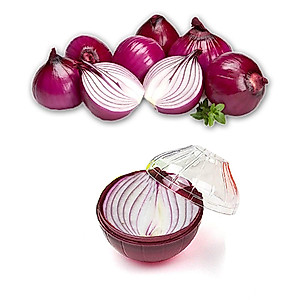 DIMVKA Onion Storage Containers, Onion Saver Keeper Fruit and Vegetable Storage Holder for Fridge