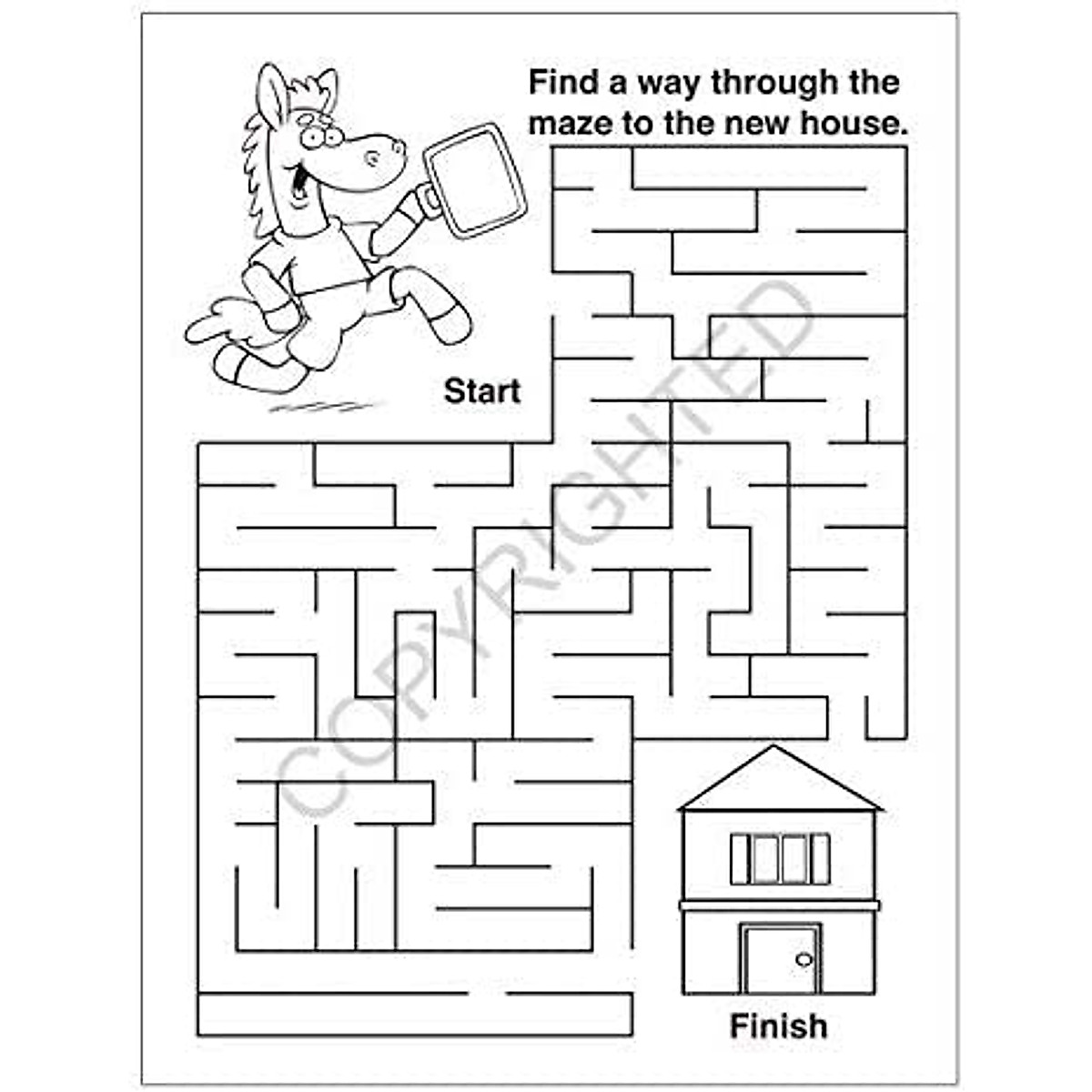 ZoCo - When I Move - Coloring Books (50 Bulk Pack, Without Crayons) - Real Estate Agent Gifts - Realtor Supplies - Games, Puzzles, Activities for Kids