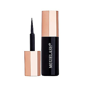 MoxieLash - Liquid Magnetic Eyeliner - Black - Good for 25 Uses - Waterproof & Smudge-Proof - Secure Hold - Minimal Effort - Includes Liner Remover Swabs and Application Instruction Card