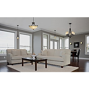 CANARM IPL375A01RA Somerset Full Track Light, Rubbed Antique