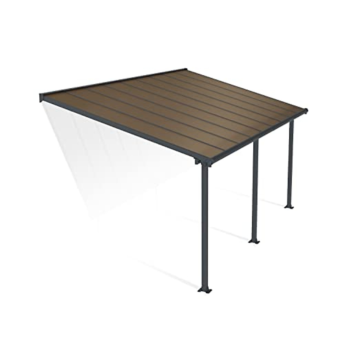 Palram - Canopia Olympia Patio Cover - 10' x 18' - Gray/Bronze
