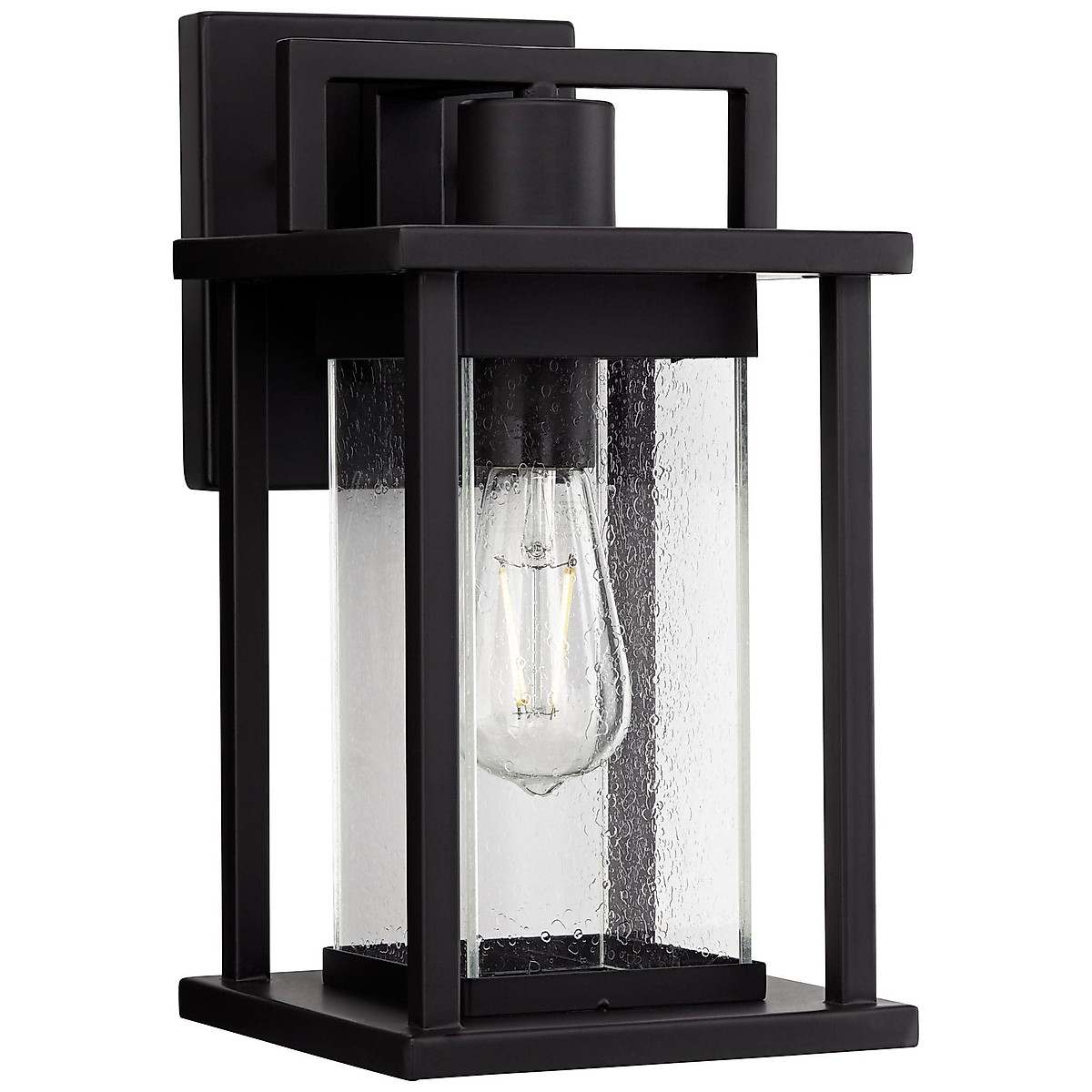 John Timberland Wickham Modern Outdoor Wall Light Fixture Painted Dark Bronze 13" Spotted Clear Glass for Exterior Barn Deck House Porch Yard Patio Outside Garage Front Door Garden Home Roof