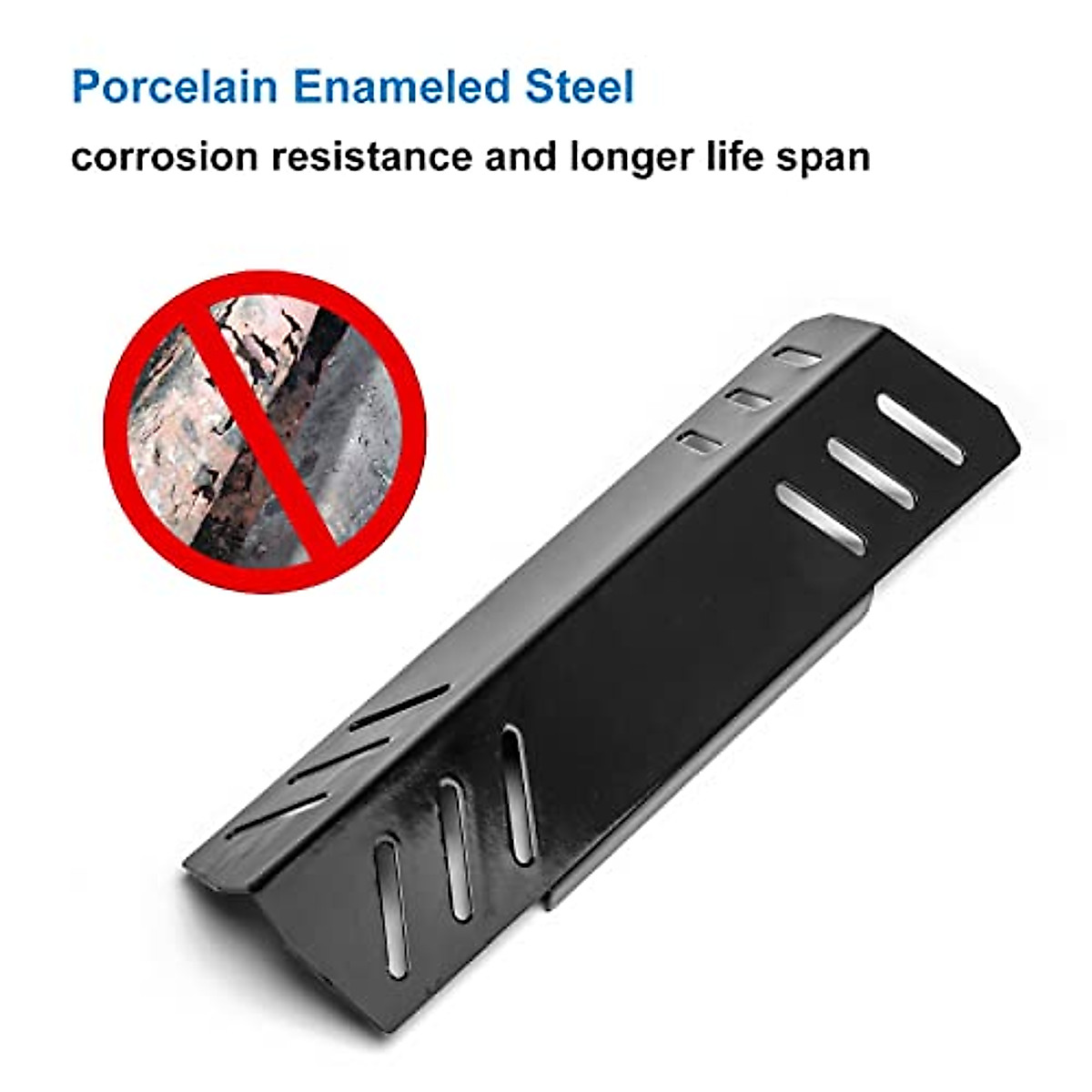 Uniflasy Grill Replacement Parts for Pit Boss Memphis Ultimate 4-in-1 Combo Grill, Stainless Steel Burner, Porcelain Steel Heat Plate,for Pit Boss Smoker and Charcoal Grills