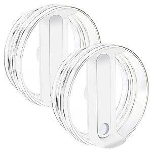 40 OZ Tumbler Lid Replacement for Stanley Cup, 2 Pack Replacement Lids Fit for 40 OZ Stanley Adventure Quencher Travel Tumbler, Spill Proof Tumbler Covers for Stanley Cup Accessories, White