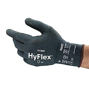Ansell HyFlex 11-541 Cut Protection Gloves - Light Duty, Dexterity, Comfort, Size X Large (Pack of 12)