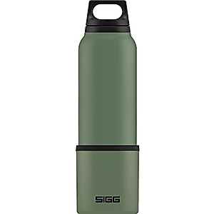 SIGG - Insulated Water Bottle Green - Thermo Flask Hot & Cold with Cup - Leakproof - BPA Free - 18/8 Stainless Steel - 25 Oz