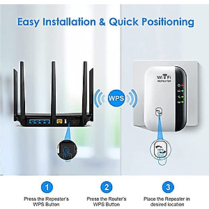 2023 Newest WiFi Extender Signal Booster, Covers Up to 3000sq.ft and 35 Devices, WiFi Range Extender, WiFi boosters for The House,with Ethernet Port, Easy Setup,Router Extender for Wireless Internet