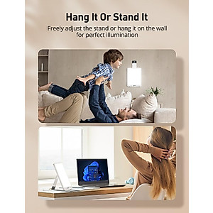 sympa Lamp, Sun Lamp with 10,000 Lux UV-Free, Lamp with Stepless Brightness, Sunlight Lamp with 3 Color Temperatures & 3 Timer, Happy Lamp with Rotatable Stand for Home Office