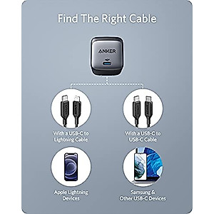 Anker USB C Charger, 713 Charger (Nano II 45W), GaN II PPS Fast Compact Foldable Charger for MacBook Pro 13, Galaxy S22/S22+/S22 Ultra/S21, Note 20/10, iPhone 13/Pro/Pro Max, Steam Deck, and More