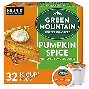 Green Mountain Coffee Roasters Seasonal Selections Pumpkin Spice, Keurig Single-Serve K-Cup Pods, Light Roast Cofee, 32 Count
