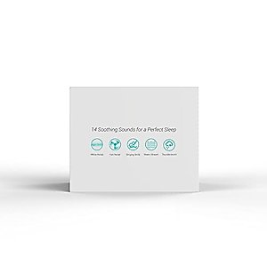 White Noise Machine with 14 High Fidelity Soundtracks, 10 Level Night Lights, Full Touch Metal Grille and Buttons, Timer and Memory Features, Plug in, Lullaby Machine for Baby, Adults