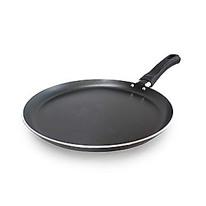 Tredoni 8.5" Crepe Pan Non-Stick Aluminum Pancake Frypan, Black (8.5 inch = 22 cm)