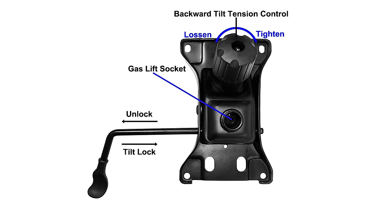 Heavy Duty Office Chair Tilt Mechanism - Supports 500 lbs | MySit