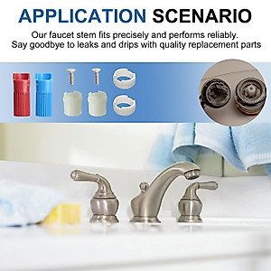 LEDBarz 2025 Upgrade 97479 Stem Extension Kit for Moen Monticello Series Widespread Bathroom Sink Faucet replacement parts for Moen 1222 1224