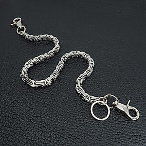 newtro Stainless Steel Wallet Chain for Men Women Boy Girl, Biker Motorcycle Pants Jean Punk Long Key Chain 24 inches (ST006-24)