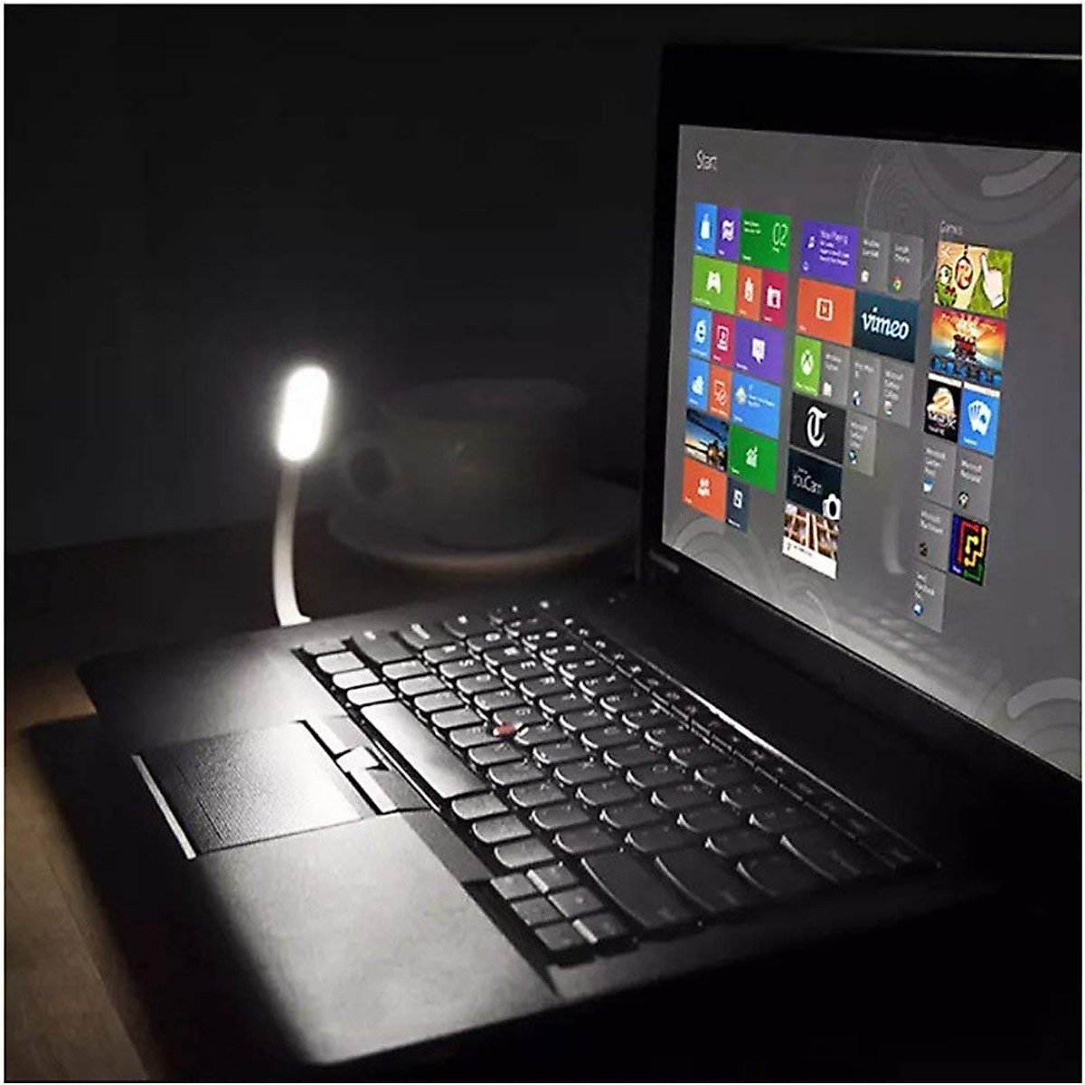 EBYPHAN Mini USB Light for Keyboard, Flexible USB Laptop Light, Adjustable USB Lamp for Notebook Computer(Gooseneck Structure, LED Lighting Source, 10-Pack)