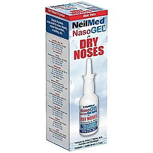 NasoGel Water Soluble Saline Nasal Gel Spray for Dry Noses by NeilMed - 1 fl.oz.- 30 ml