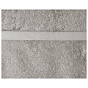 Amazon Basics Cotton Hand Towel, 12-Pack, Gray, 16" x 26"