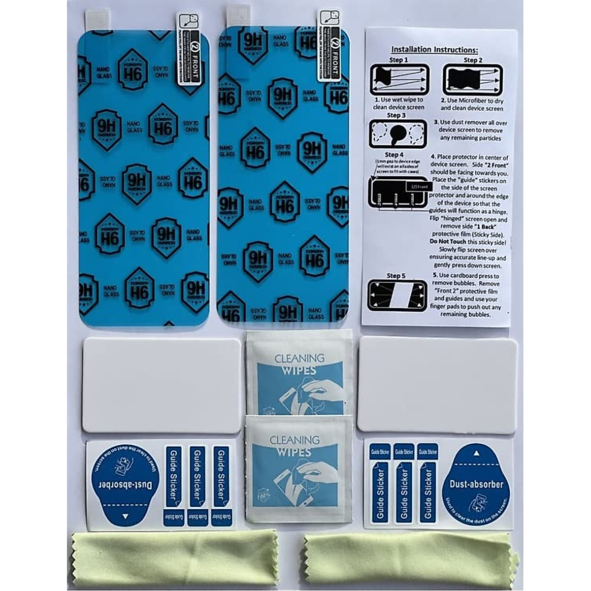 A1C WEAR - 9H Flexible Glass Screen Protector for Omnipod 5 Receiver PDM - Won't Crack or Chip - Anti-Scratch Anti-Fingerprint - 2 Pack