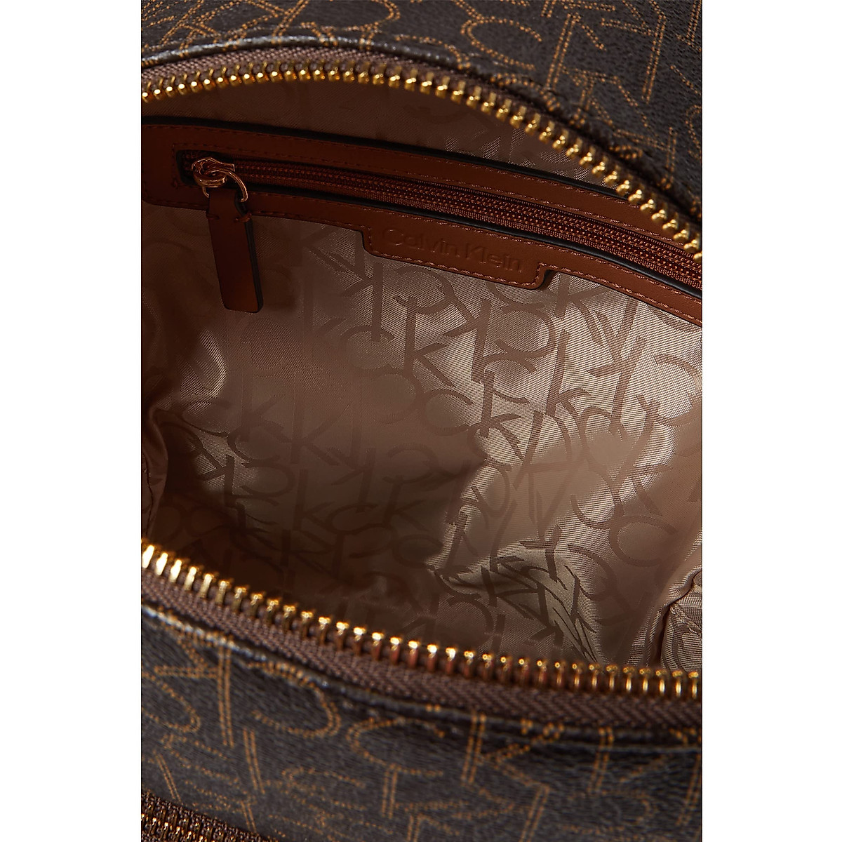 Calvin Klein Maya Backpack Brown/Khaki/Caramel One Size