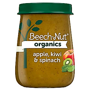 Beech-Nut Baby Food Jars, Organic Apple Kiwi Spinach, 4oz, 10ct