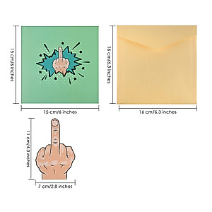 DS. DISTINCTIVE STYLE Funny Birthday Cards Middle Finger Pop Up Card Gag Gifts for Adults