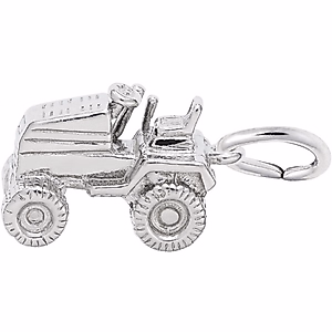 Rembrandt Riding Lawn Mower Charm - Metal - 14K White Gold