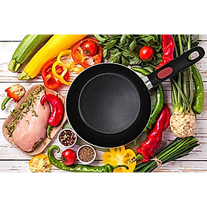 Mirro A79602 Get A Grip Aluminum Nonstick Fry Pan Cookware, 8-Inch, Red -