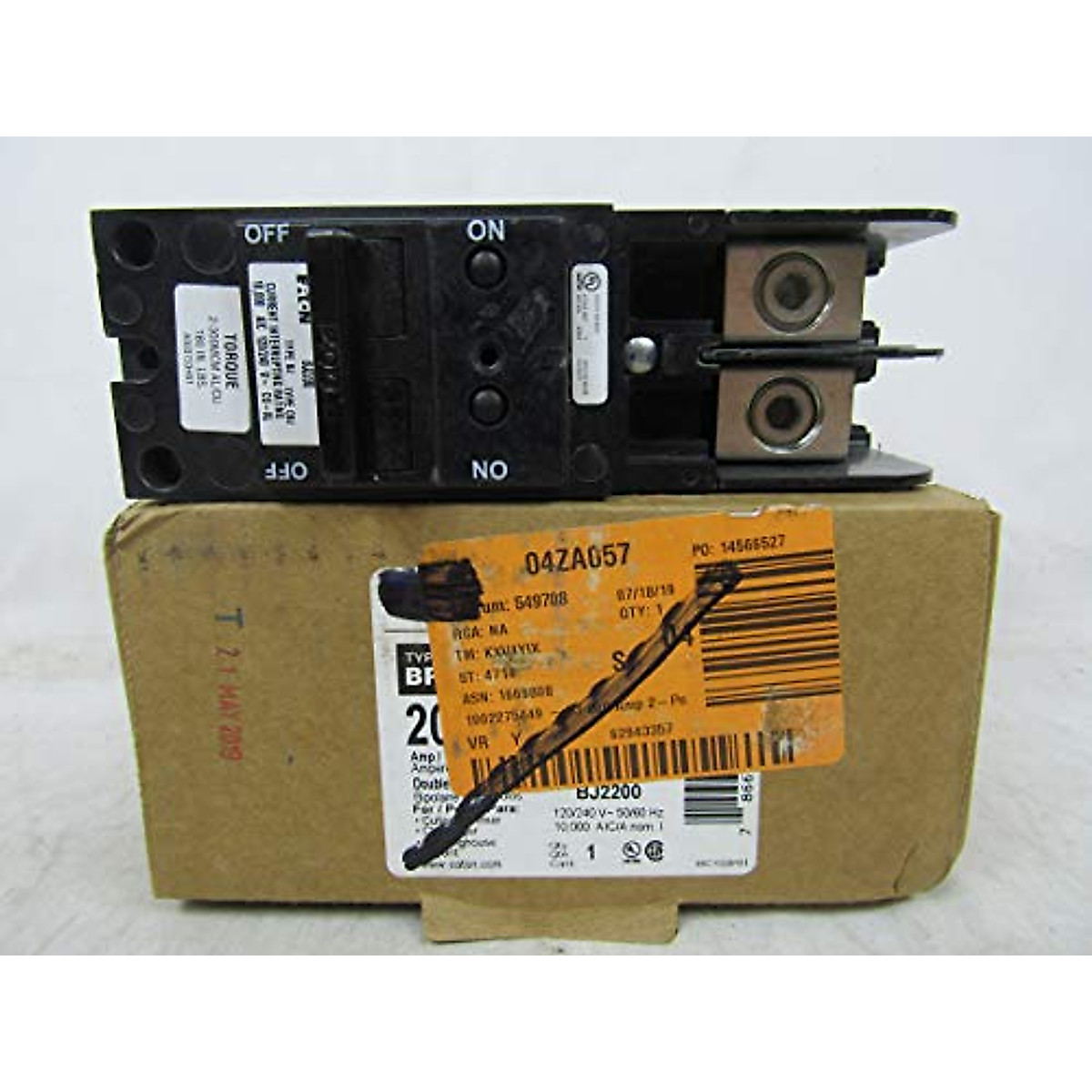 Eaton Cutler-Hammer C-H BJ2200; 200A BJ PLUG ON 2P 120/240V, Black