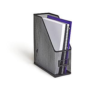 TRU RED TR57569-CC Metal Magazine File, Matte Black, Each (TR57569)