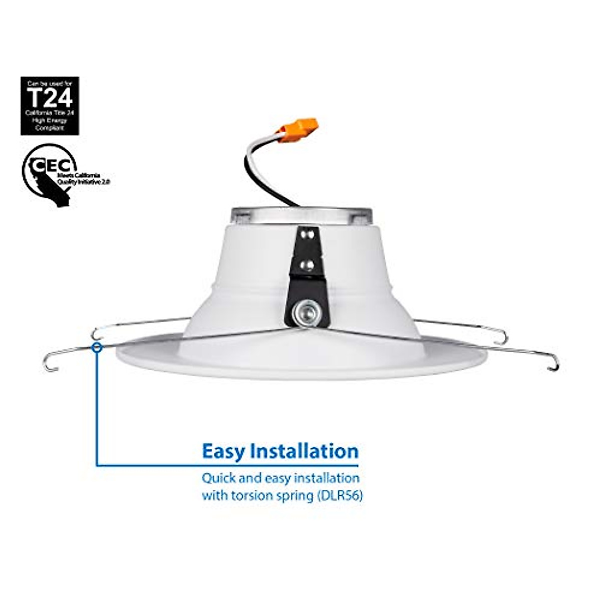 NICOR Lighting DLR565121203KWH LED Downlights, 1 Count (Pack of 1), White