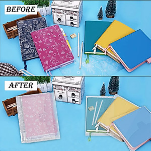 50 Pieces Clear Stamp and Die Storage Bag Pockets with Label Stickers Envelopes Scrapbooking Storage Cutting Dies Stencil Organizer for Card Making, Clear Stamp Storage(5.5x7.5 Inch)