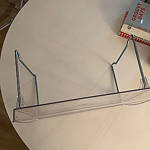 NOTIONSLAND Acrylic Folding Shelf Office Desktop Multi-Layer Transparent Storage Shelf Dormitory Table Double (Double Layer)