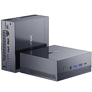 ACEMAGIC Mini PC Intel i7 11390H(Up to 5.0GHz), Mini Computer Desktop PC, 16GB DDR4 512GB M.2 NVMe PCIe 3.0 SSD Small Computer Tower Micro PC Support 4K UHD/WiFi 6/BT 5.2/Dual HDMI/LAN/USB 3.0/VESA