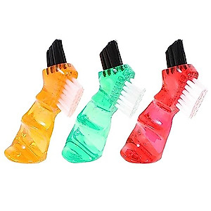 COHEALI Denture Toothbrushes Denture Brush 3Pcs Household Double-Side Cleaning Brushes Personal Denture Brushes Oral Care Tooth Clean Brushes False Teeth Brush