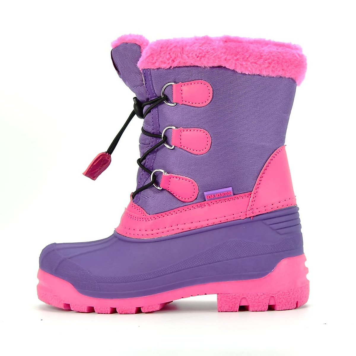 Nova Mountain Boys Girls Little Kids Winter Snow Boots,NF NFWB808 PurpleFuchsia 3