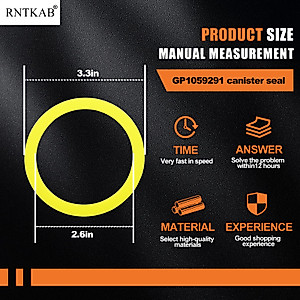 Flush Valve Seal for Kohler, 2 Pack GP1059291 Silicone Replacement for Toilets - Upgraded Seal Kit Compatible with Kohler K-GP1059291 Canister