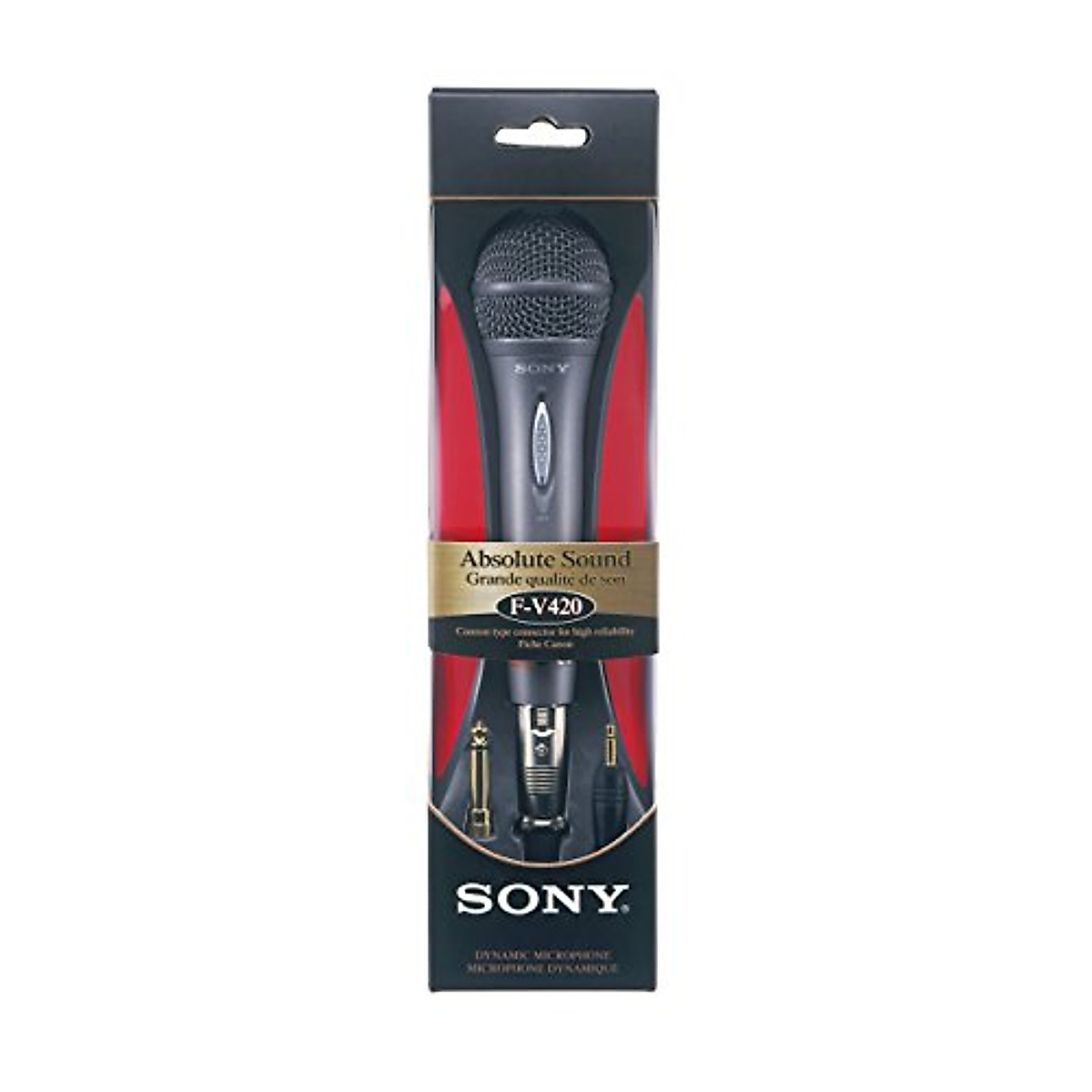 Sony F-V420 Uni-Directional Vocal Microphone with Gold-Plated Mini-Plug