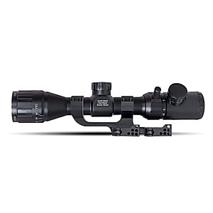 Monstrum 3-9x32 AO Rifle Scope with Illuminated Range Finder Reticle and Parallax Adjustment | ZR252 Quick Release Scope Mount | Bundle