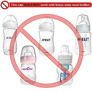 Nenesupply Travel Cap for Narrow Neck Feeding Bottle. Replace Dr Brown Travel Cap Dr Brown Cap and Medela Cap Bottle Cap for Dr Brown Bottle Dr Browns Bottle Medela Bottle Evenflow Bottle Ameda Bottle