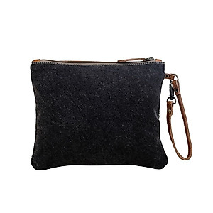 Myra Bag Hope Pouch Upcycled Cotton & Leather S-2914