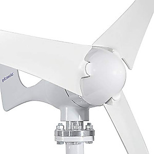 Pikasola 400W Wind Turbine Generator AC 12Volt Economy 3 Blades Windmill for Wind Solar Hybrid System 2.5m/s Start Wind Speed,400w windmill generator for home