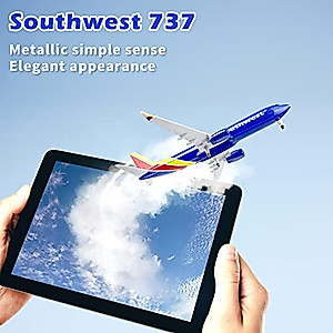 Lose Fun Park 1/300 Scale Model Plane Diecast Airplanes American Southwest Airlines Boeing 737 Model Airplane for Collections & Gifts