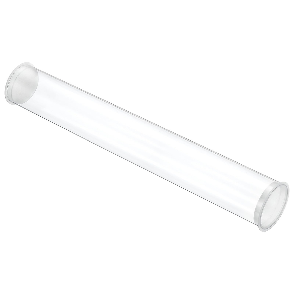 PATIKIL 11.8"L x 1.7"Dia Clear Storage Tubes, 1Pcs PC Plastic Transparent Hollow Round Rigid Tube with Cap for Beads Bath Salt Container Wedding Party Favors