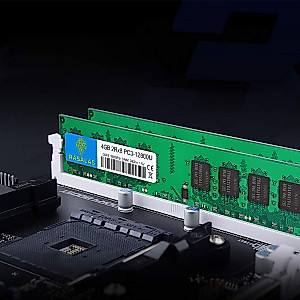 4GB DDR3 1600 MHz PC3-12800 CL11 Desktop Memory DIMM PC3-12800U Rasalas DDR3 4GB 2Rx8 Udimm 1.5V Dual Rank RAM 240-PIN for AMD Intel System Desktop Computer