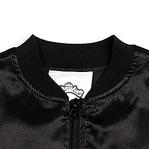 Miraculous Ladybug Big Girls Zip-up Bomber Jacket Red/Black 10-12