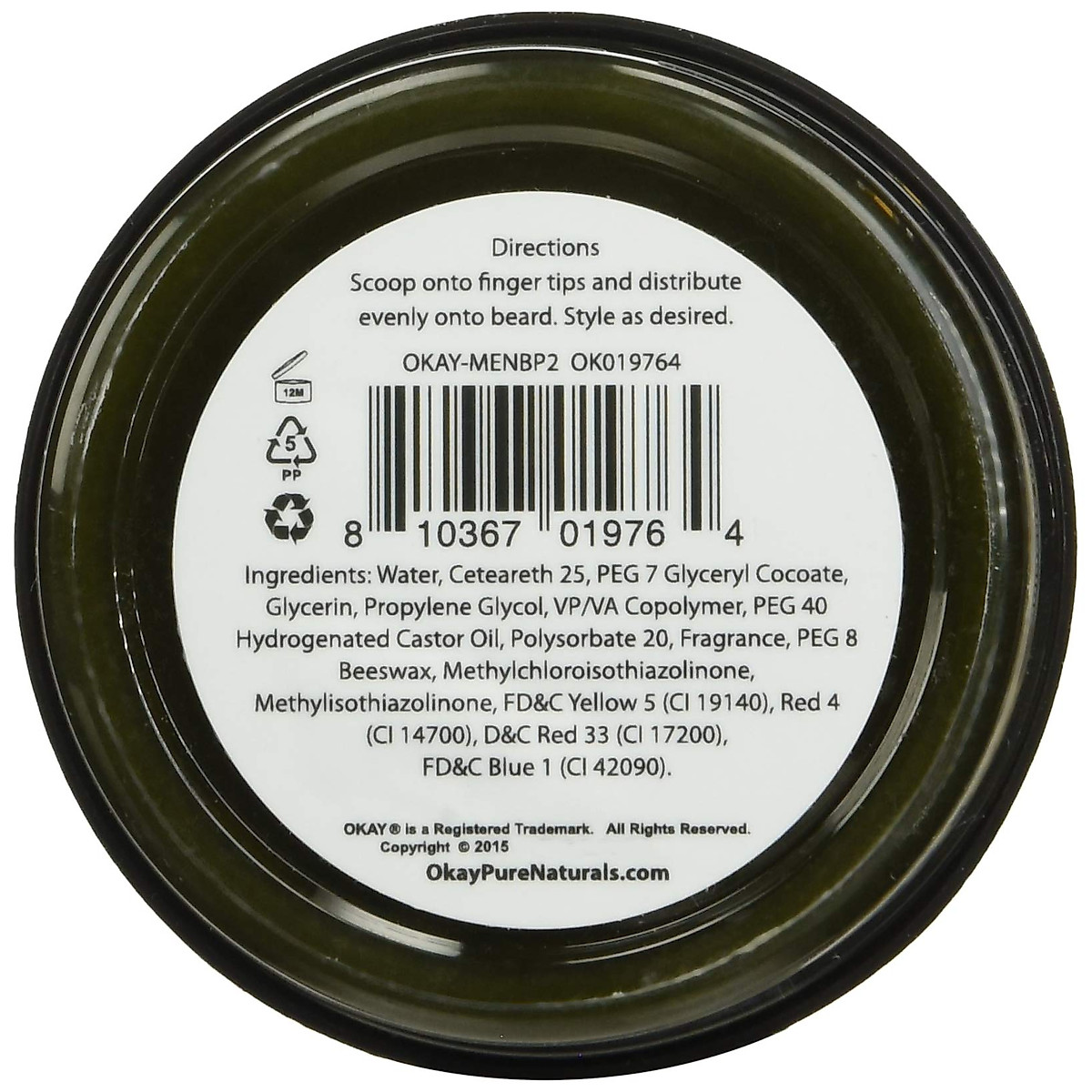 OKAY MEN BEARD POMADE 2oz / 59ml